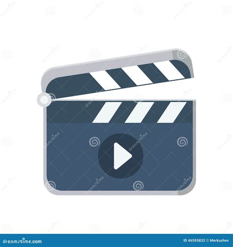 Clapboard Flat Icon Vector Logo Stock Vector Illustration Of Industry Clip 46595832