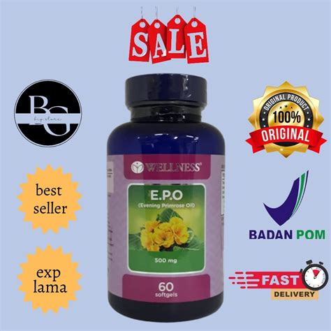 Jual Wellness Epo 500 Mg 60 Softgel Turunkan Kolestrol Darah Tinggi