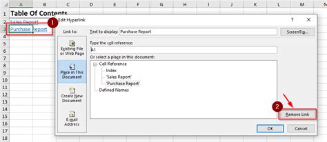 Insert And Remove Hyperlink In Excel Excel Unlocked