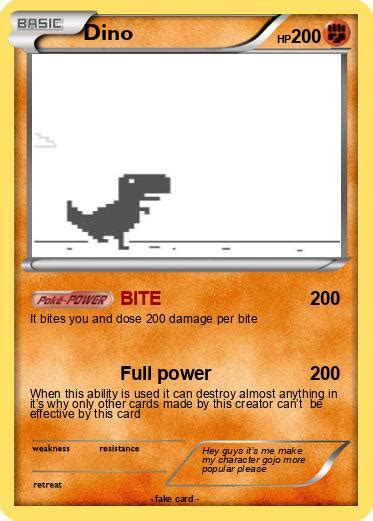 Pokémon Dino 1112 1112 Bite My Pokemon Card