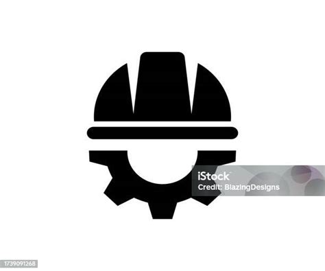 헬멧과 장비 안전 및 보호 엔지니어 건설 노동 작업복 헬멧 구조 및 톱니바퀴 벡터 디자인 및 일러스트레이션 개발에 대한 스톡 벡터 아트 및 기타 이미지 Istock