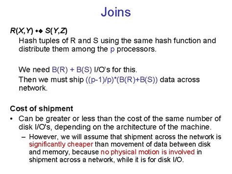 Parallel Algorithms For Relational Operations Models Of Parallelism