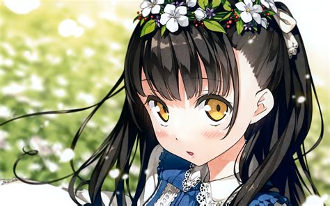 Nagisa Kantoku Anime Girls Kantoku Yellow Eyes Black Hair