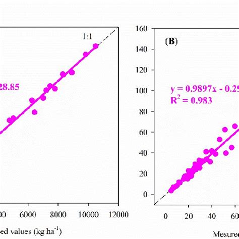 Correlation Between The Measured And Simulated Values For A