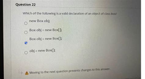 Solved Which Of The Following Is A Valid Declaration Of An