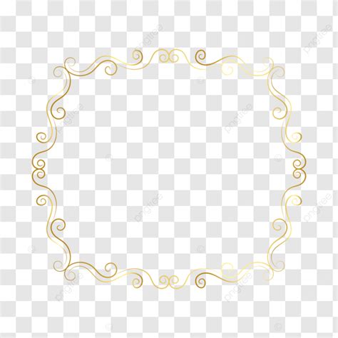 황금 고전 장식 액자 테두리 효과 벡터 금 클립 아트 꽃무늬 태국어 Png 일러스트 및 벡터 에 대한 무료 다운로드 Pngtree