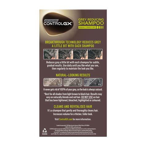 Just For Men Control Gx Grey Reducing Hair Color Shampoo That