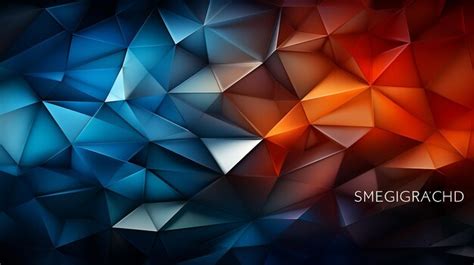 Premium Ai Image Color Triangular Geometric Background Vector