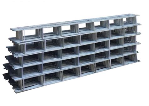 Hot Dipped Galvanized Wall Block Ladder Mesh 4mm Thickness