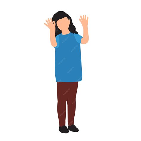 흰색 배경 벡터에 아이 플랫 스타일 프리미엄 벡터