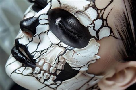 Artistic Bone Structure Makeup Ar Generative Ai Premium Ai Generated
