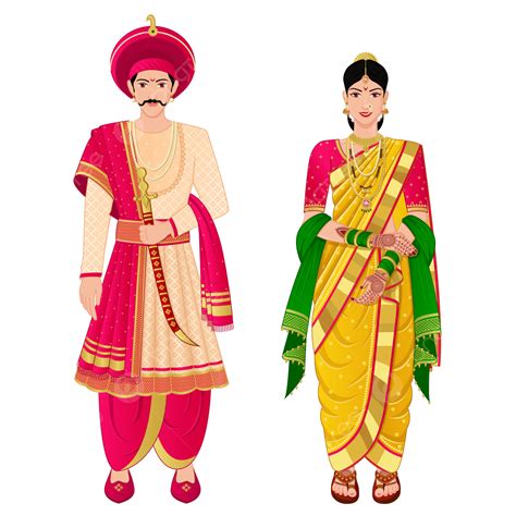 Vestido Tradicional Marathi Wedding Couple Dress Marathi New Arrivals
