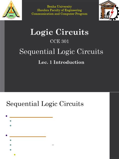 Lec1 Sequential Logic Circuits Introduction241213195703 Pdf Logic