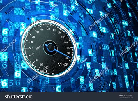 High Speed Internet Connection Network Performance Stock Illustration 431894035