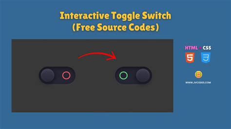 Interactive Toggle Switch Using Html And Css Free Source Code Jv Codes 2025