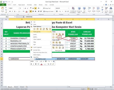 Belajar Cara Copy Paste Di Excel Dengan Mudah Betantt