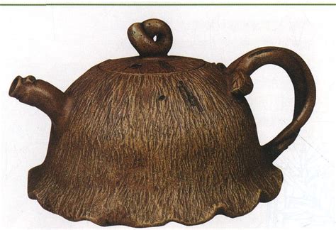 荷叶形紫砂壶 茶具收藏 图片