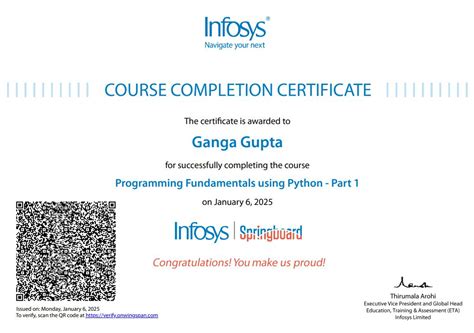 Ganga Gupta On Linkedin Pythonprogramming Certificateachieved Codingjourney