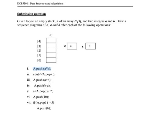 Solved DCP5301 Data Structure And Algorithms Submission Chegg