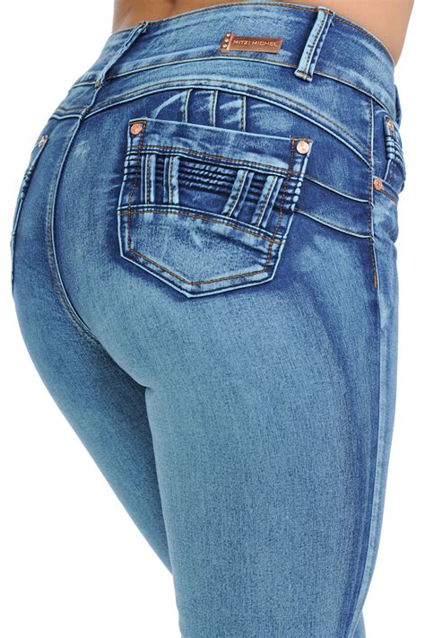 Colombian Design Butt Lift Levanta Cola High Waist Skinny Jeans