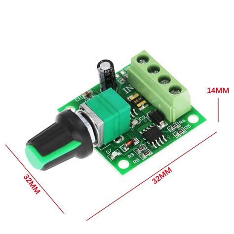 Up Top 18v 3v 5v 6v 12v 2a Pwm Dc Motor Speed Controller Variable