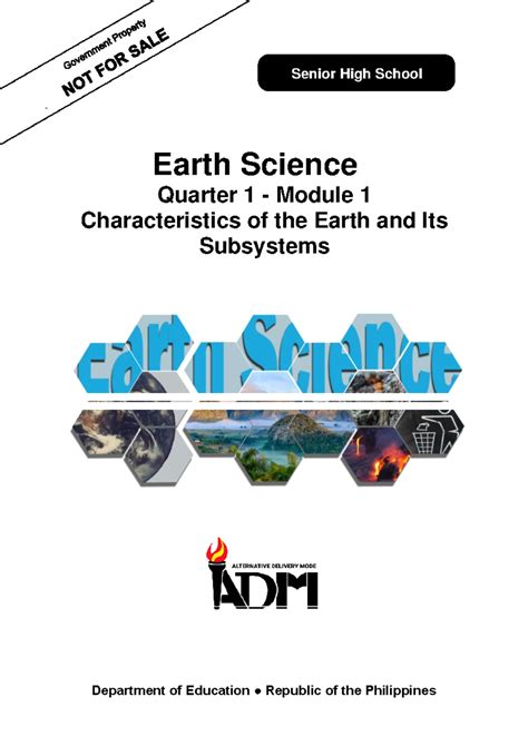 Earth Science 12 Quarter 1 Module 1 Self Learning Modules Not Earth Earth Science 12 Quarter 1 Module 1 Self Learning Modules Not Earth