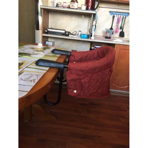 Удобно бебешко детско столче за хранене сгъваемо детско столче с щипки за маса и предпазен