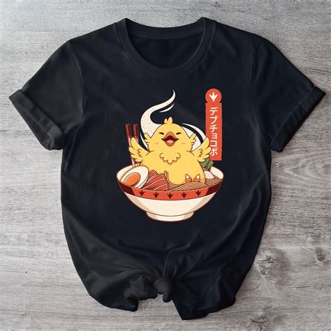 Fat Chocobo Ramen T Shirt Final Fantasy Video Games Shirt Ffvii
