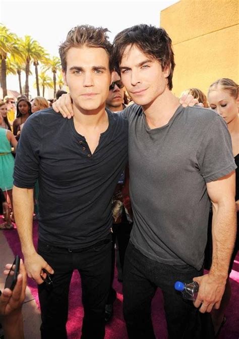 Salvatore Brothers By Paria Paul Wesley Ian Somerhalder Vampire