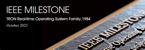 IEEE MILESTONE TRON Forum