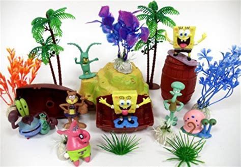 Buy Playset Spongebob Squarepants 18 Piece Play Set Featuring Random Spongebob Figures And