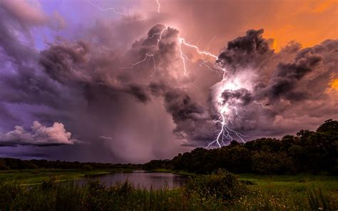 Storm Clouds And Lightning Hd Wallpaper Download
