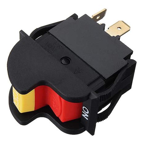 Industrial Pushbutton Switches KEDU HY7 125V 250VAC Key Locking Push Button Switch 4 Pins