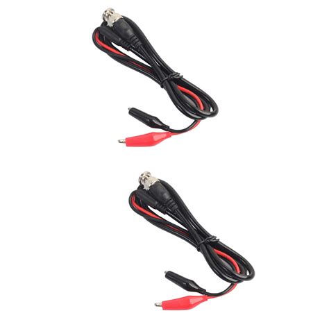 Bnc Q9 To Dual Alligator Clip Oscilloscope Test Leads Cable Coaxial