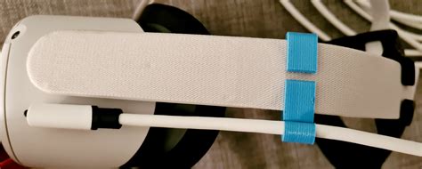 Meta Quest 2 USB C Cable Support For Headset Strap By Dzyn72 Download Free STL Model