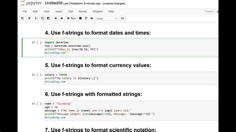 7 Cool Ways To Use F Strings In Python Youtube