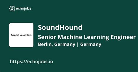 Soundhound Is Hiring Senior Machine Learning Engineer Large Language Models Berlin Germany