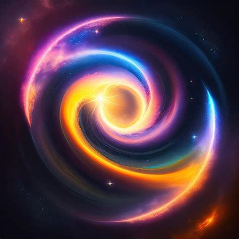 Premium Ai Image Spiral Galaxy In Space Stars Sun And Planets In The Cosmos Universe Background