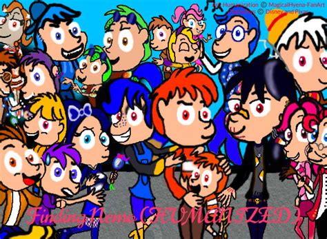 Finding Nemo Cast Humanized By Magicalhyena Fanart On Deviantart