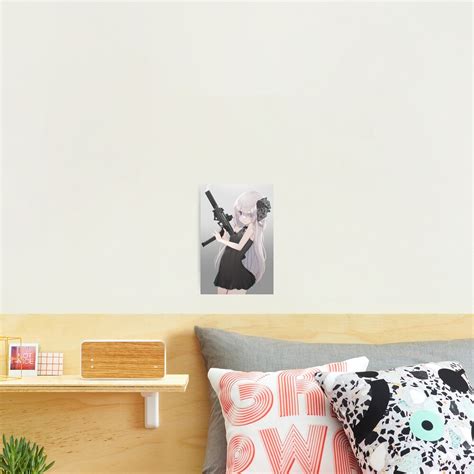 Hentai Girl With Guns Photographic Print By Mrkorecki Redbubble
