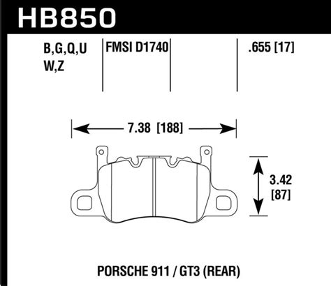 Hawk Performance Hawk 14 17 Porsche 911 Gt3 Hp Streetmotorsports Cro