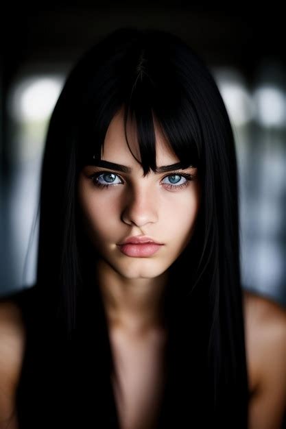 95 000 Black Hair Blue Eyes Pictures