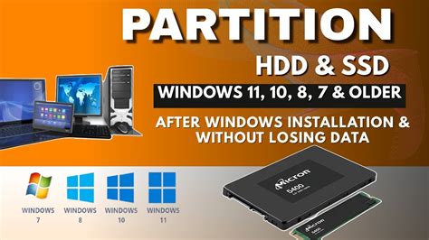 how to partition hard disk or ssd in windows 11 10 8 7 हरड डसक क परटशन कस कर