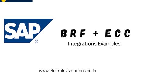 Applications Of Sap Brf Ecc Integrations Examples Elearning Solutions