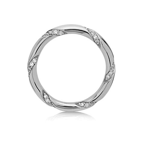 9ct White Gold Diamond Banded Wedding Ring 20pts D66185 Fhinds