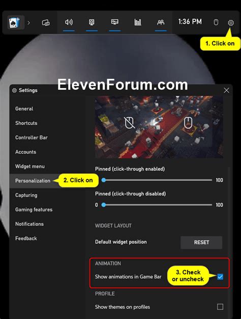 Enable Or Disable Xbox Game Bar Animations In Windows Windows Forum