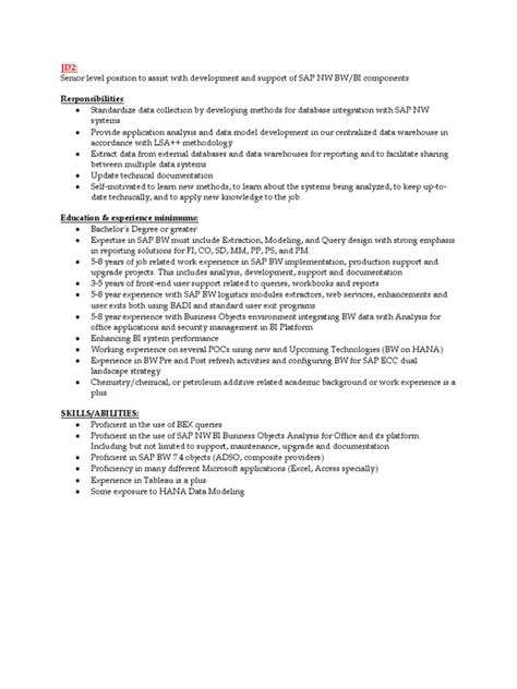 Responsibilities Pdf