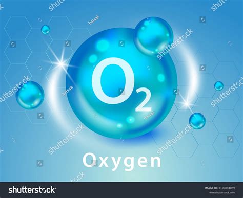 Oxygen O2 Molecule Models Blue Background Stock Vector Royalty Free Oxygen O2 Molecule Models Blue Background Stock Vector Royalty Free