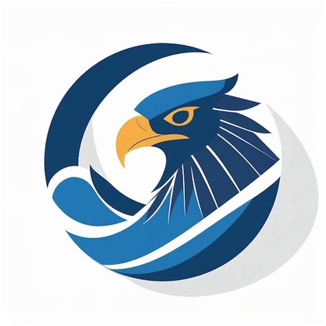 Premium Vector Logo With Eagle On A White Backround