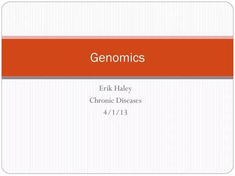 PPT Genomics PowerPoint Presentation Free Download ID 4532131